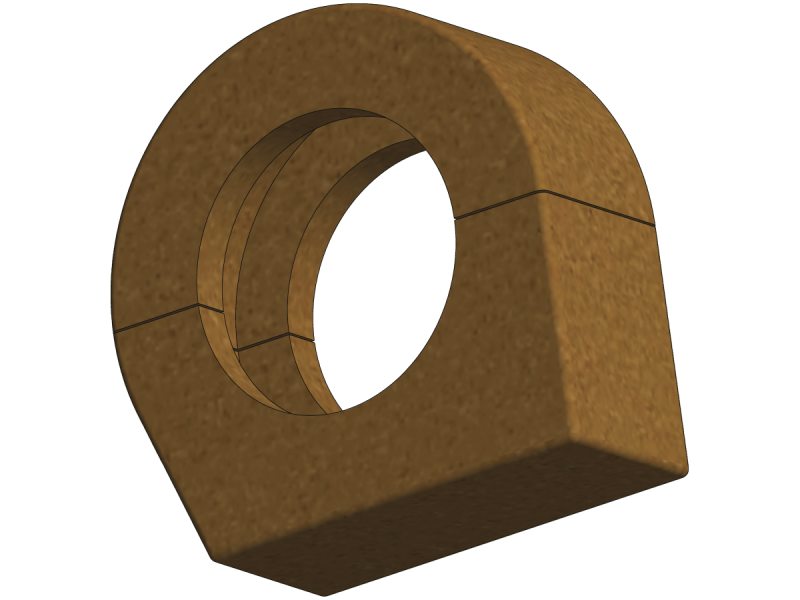 Polyimide Flange Insulator for ISO-KF Wing Nut Clamped Flange